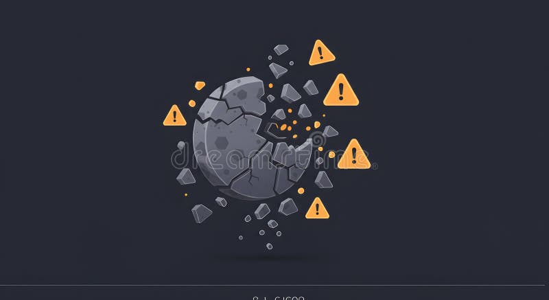 AI-Generated Planet Disintegration Stock Illustration - Illustration of ...