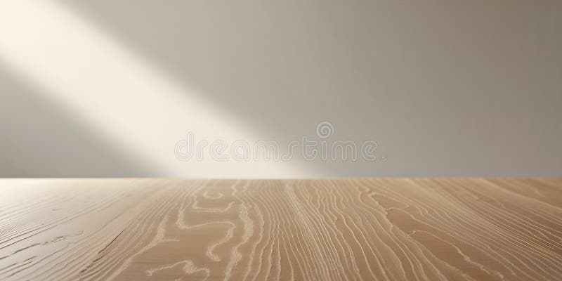 Polished Light Brown Wooden Table Surface Texture Stock Image - Image ...