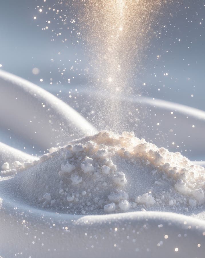 Powder with a Sparkle Effect Tiny Particles Catching the Light Stock ...