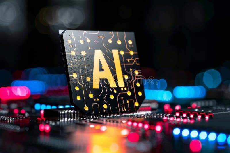 AI Powered Digital Display with Vibrant Colors, Symbolizing Advanced ...