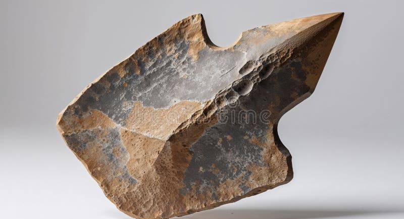 Prehistoric Tool Rock Artifact with Sharp Edge and Rough Surface ...