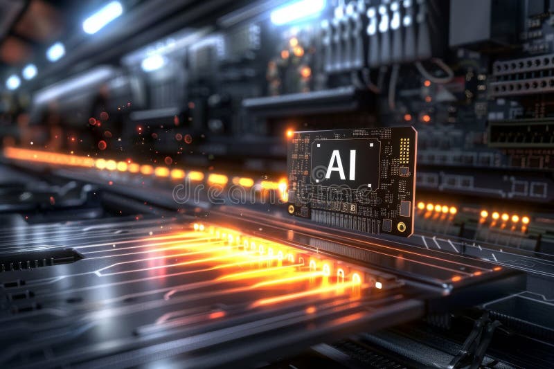 AI Technology in Modern Electronics, Advanced Digital Innovation Stock ...