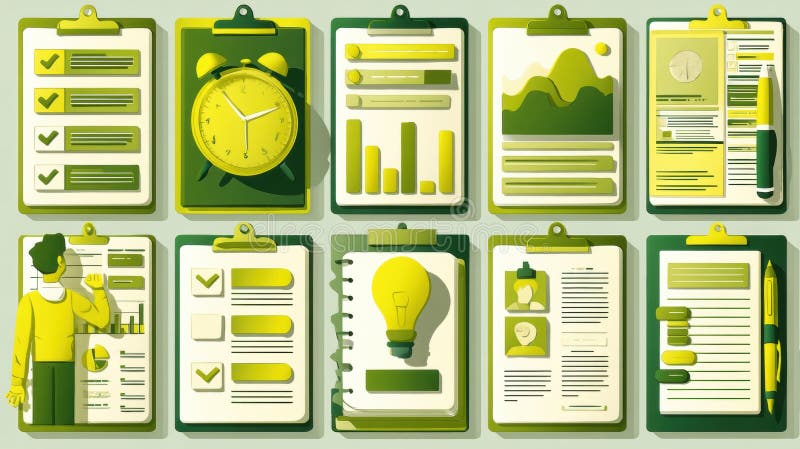 AI-Generated Productivity Visual Stock Illustration - Illustration of ...