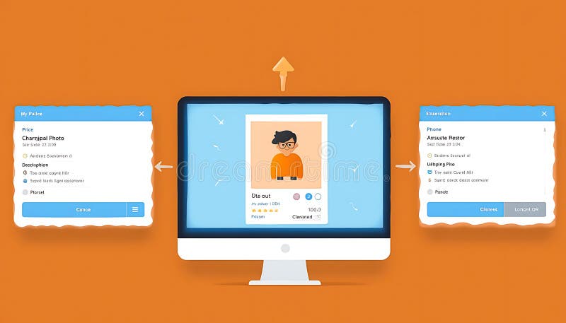 AI-Generated Profile Creation Stock Illustration - Illustration of ...