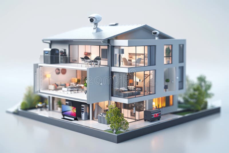 High-tech Home Environments with Digital Security Safeguards, Camcorder ...