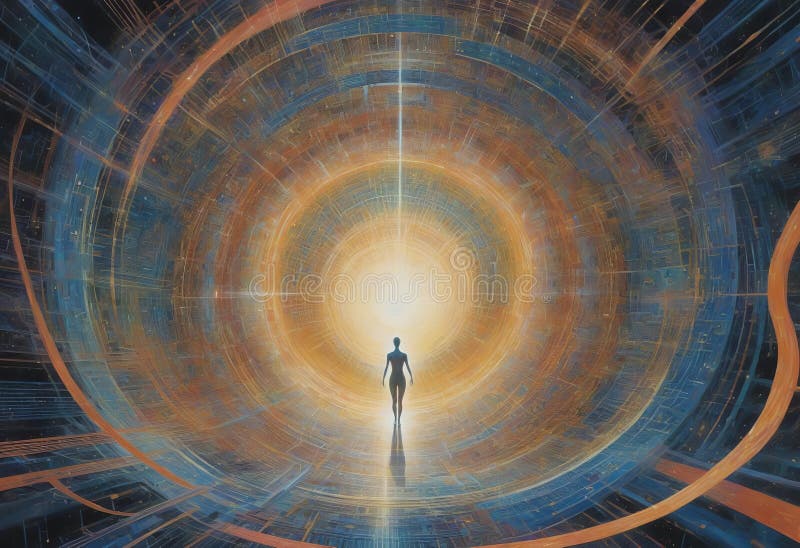 A Pulsating, Fear-inducing Quantum Computer Stock Illustration ...