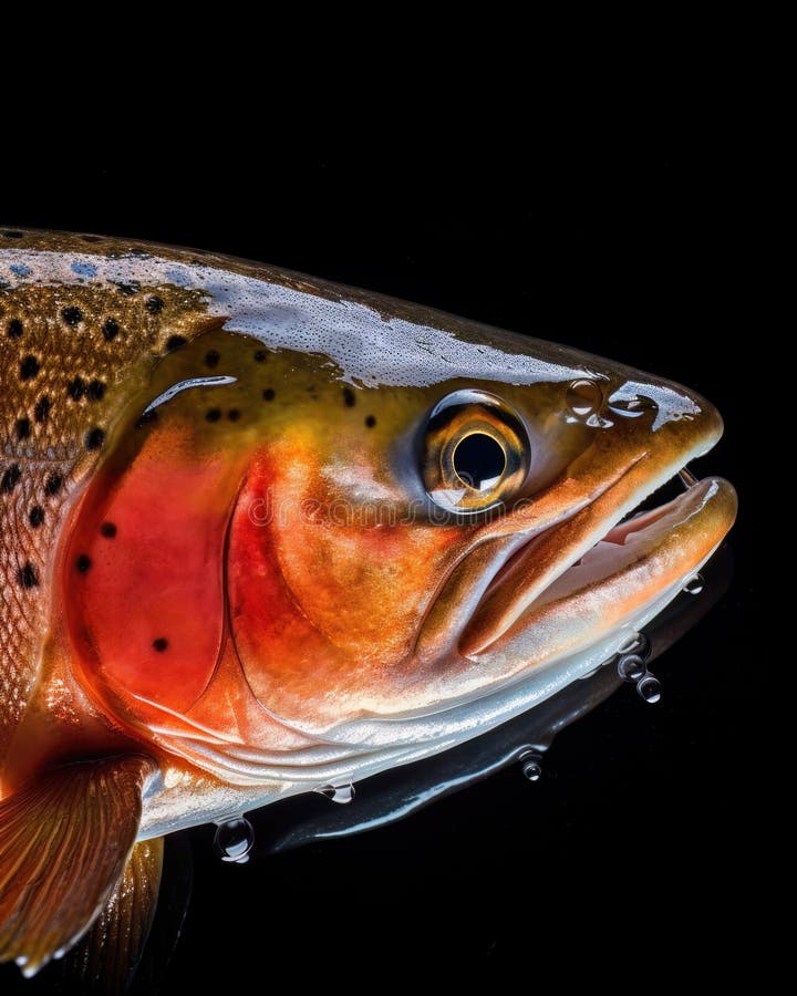 Rainbow Trout Swimming Stock Illustrations – 104 Rainbow Trout Swimming ...