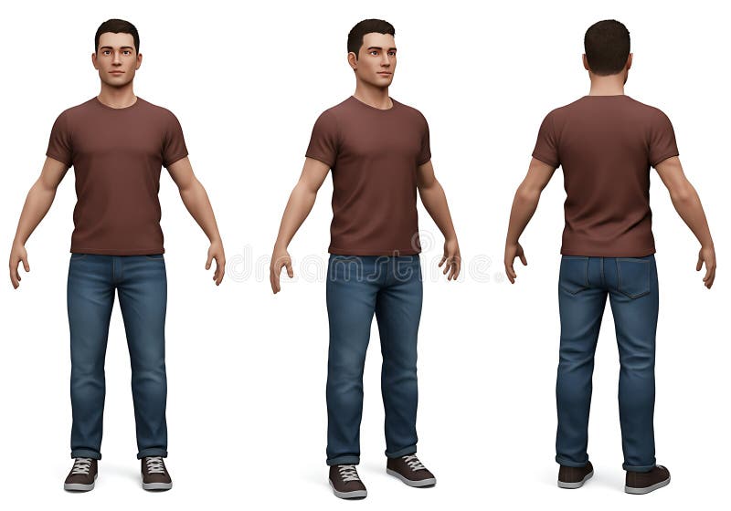 Character Front Back Side View Stock Illustrations – 2,356 Character ...