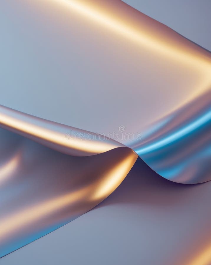 Reflective Metal Surfaces with Gradient Tones Stock Photo - Image of ...