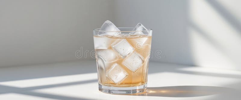 Refreshing Beverage with Ice Cubes in Glass Stock Image - Image of ... Refreshing Beverage with Ice Cubes in Glass Stock Image - Image of ...