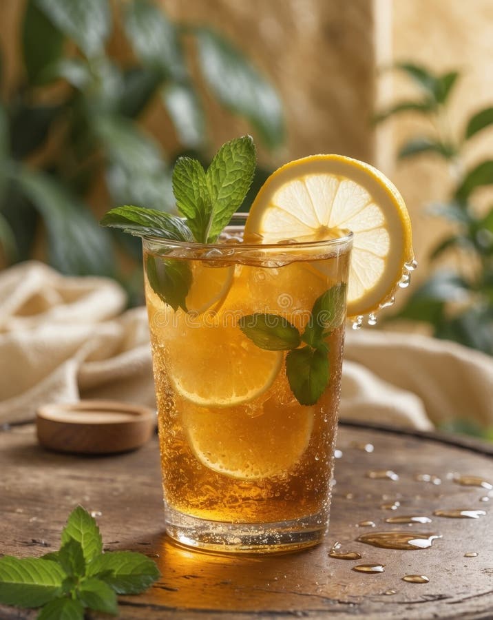 Refreshing Iced Tea with Lemon and Mint - Perfect for Summer Beverage ...