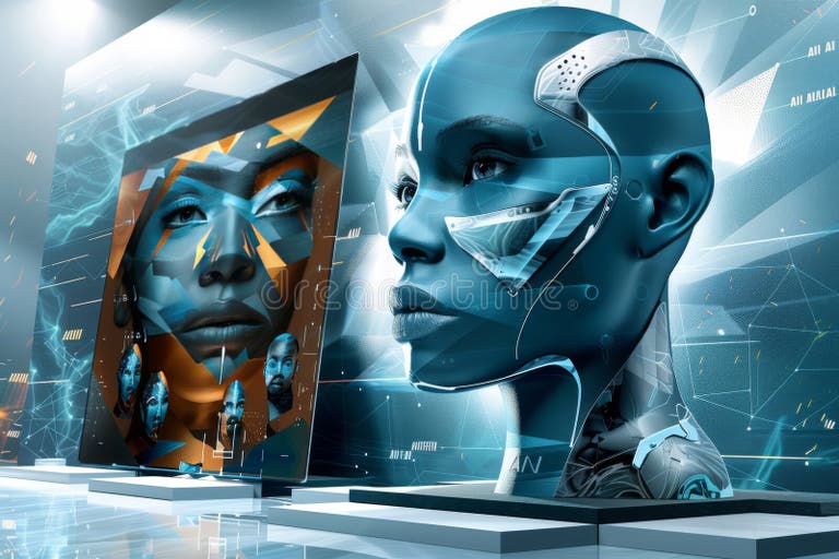 Digital Ai Faces Stock Illustrations – 2,240 Digital Ai Faces Stock ...