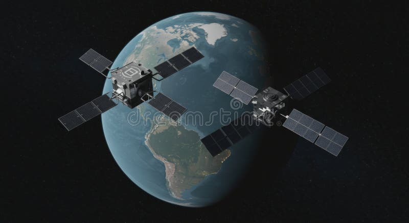 AI-Generated Satellite Imagery Stock Illustration - Illustration of ...