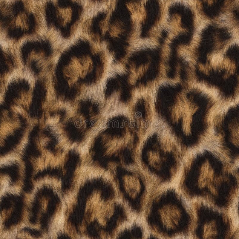 AI-generated Seamless Leopard Fur Pattern Texture in Brown and Black Tones Stock Image - Image ...