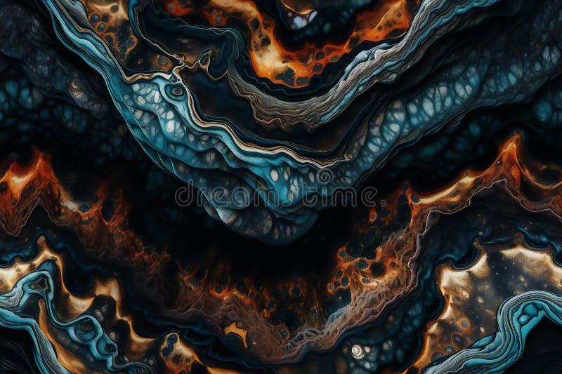 Obsidian Mineral Texture Seamless Pattern. AI Generated. Stock ...