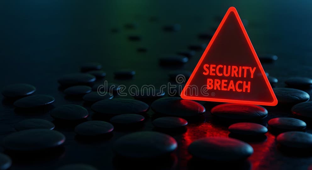 AI-Generated Security Breach Warning Stock Photo - Image of artificial ...