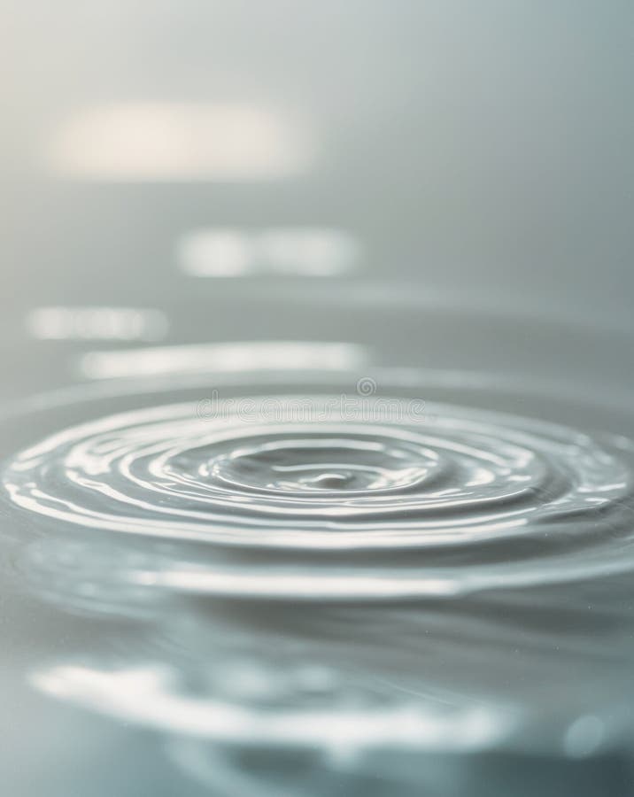 Serene Water Ripples with Soft Focus and Studio Lighting Stock Image ...