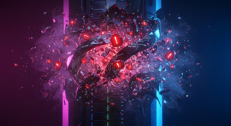 AI-Generated Server Crash stock image. Image of computer - 372913557