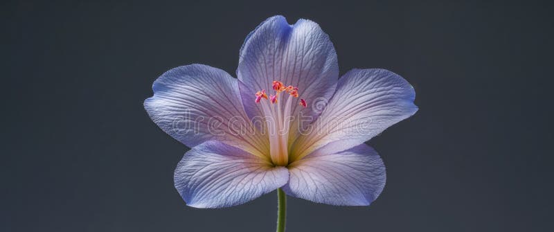 Single Beautiful Flower Captured on a Black Background Highlighting Its ...