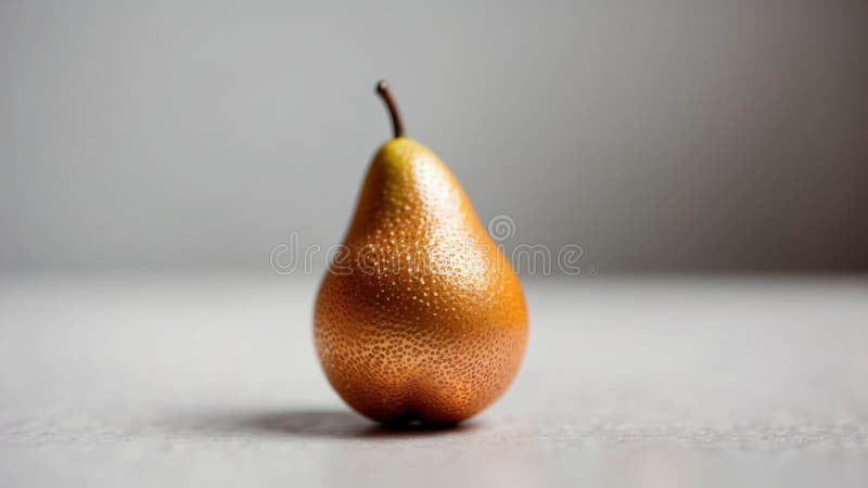 A Single Metallic Pear on a White Surface. Stock Photo - Image of ...