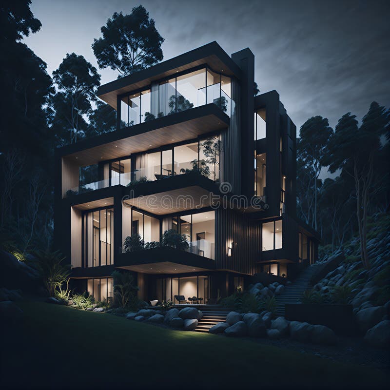 Ai Generated Skyscraper with a Modern Design and a Multitude of Windows ...