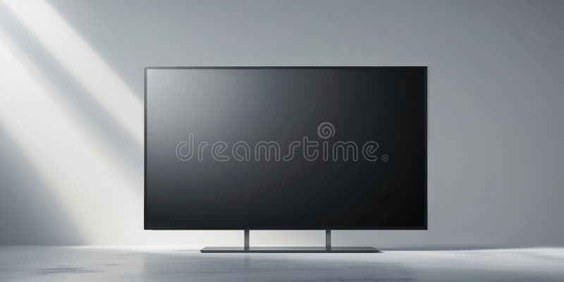 Sleek Modern Flat Screen Television with Blank Screen Ready for Your ...