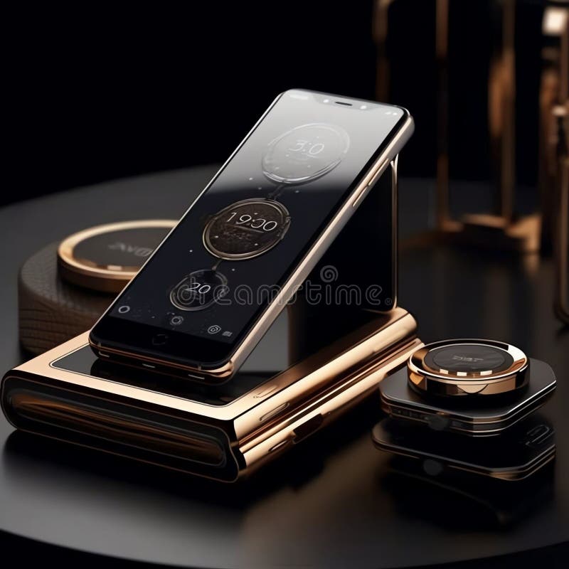 AI Generated Smartphone with the Device S Screen Visible Stock ...