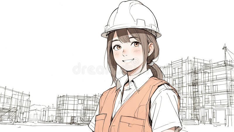 Smiling Female Construction Builder Apprenticeship University Student ...