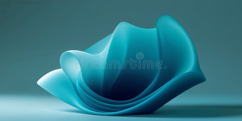 Smooth Blue and Teal Gradient Abstract Studio Lighting. Stock Image ...