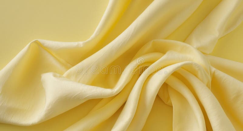 Soft Yellow Fabric Draped Elegantly Bright Background Stock Photos ...