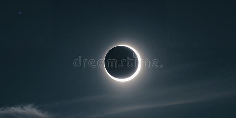 Solar Eclipse with a Bright Crescent Sun Visible through a Partial ...