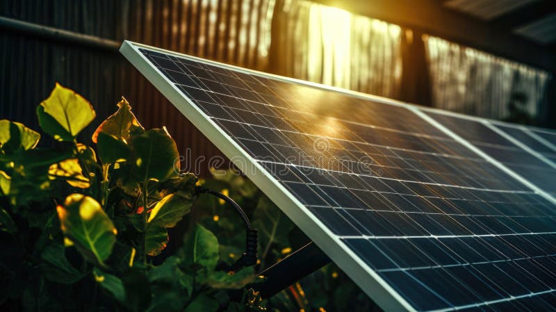 AI Generated Solar Innovation Eco-Friendly Light Bulb Powered by Solar ...