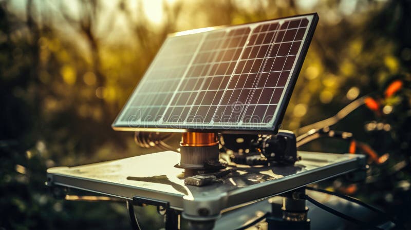 AI Generated Solar Innovation Eco-Friendly Light Bulb Powered by Solar ...