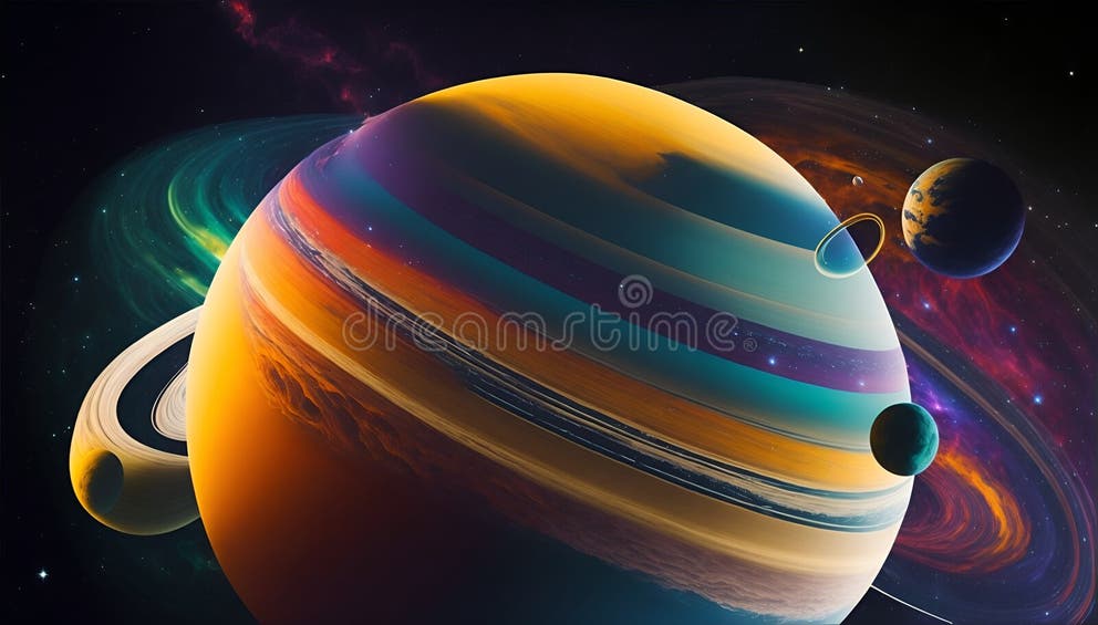 Ai Generated the Solar System Planets in a Dynamic and Colorful ...