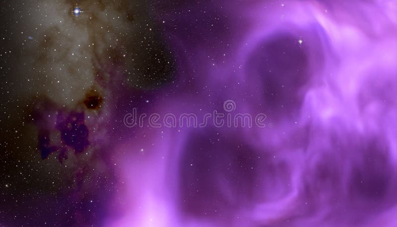 AI Generated, Space Background with Nebula and Stars. Collage. 3D ...