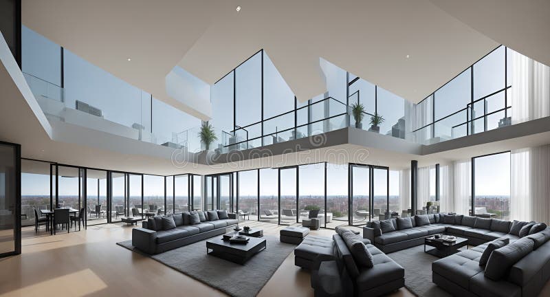 Ai Generated a Spacious Living Room with Ample Natural Light from ...