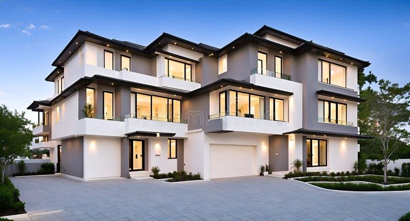 Ai Generated a Spacious Three-story House with Ample Natural Lighting ...