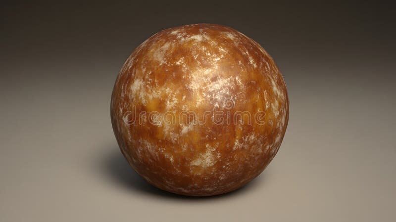 AI Generated Spherical Bread Loaf, Rustic Brown Royalty Free Image ...