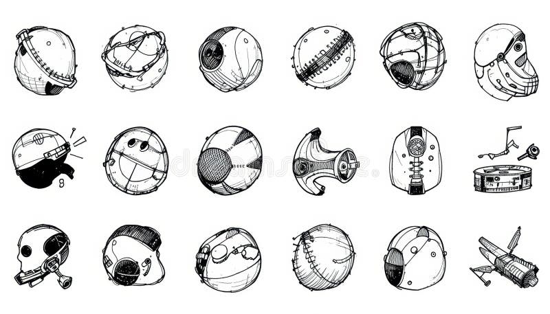 AI-Generated Spherical Designs Stock Illustration - Illustration of ...