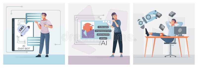 AI Generated Square Compositions Stock Vector - Illustration of user ...