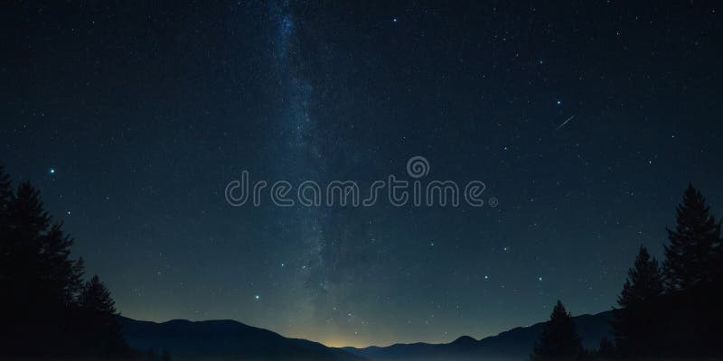 Starry Night Sky - Minimalistic Representation of a Starry Night Sky ...