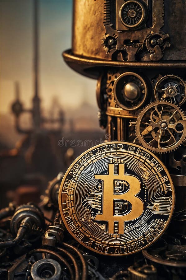 Generated Steampunk Bitcoin Illustration Stock Illustrations – 10 Generated Steampunk Bitcoin ...