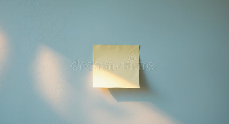 Sticky Note of a Pastel Blue Wall with Copy Space Stock Image - Image ...