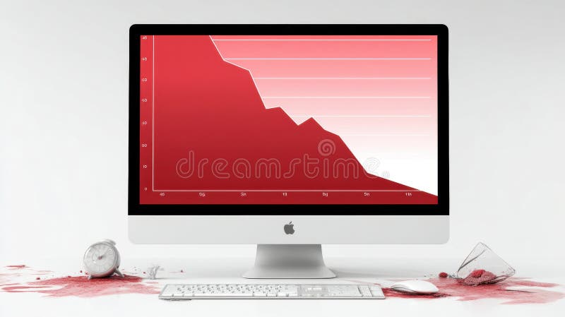 AI-Generated Stock Market Crash Stock Illustration - Illustration of ...