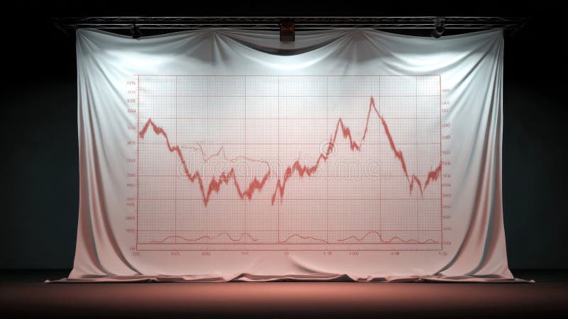 AI-Generated Stock Market Graph Stock Illustration - Illustration of ...