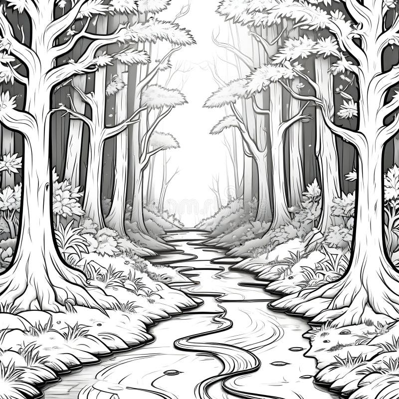 Spooky Forest Border Stock Illustrations – 922 Spooky Forest Border ...