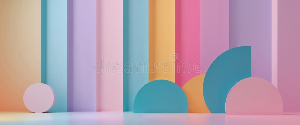 Striped Gradient Background with Abstract Design Elements Stock Photo ...