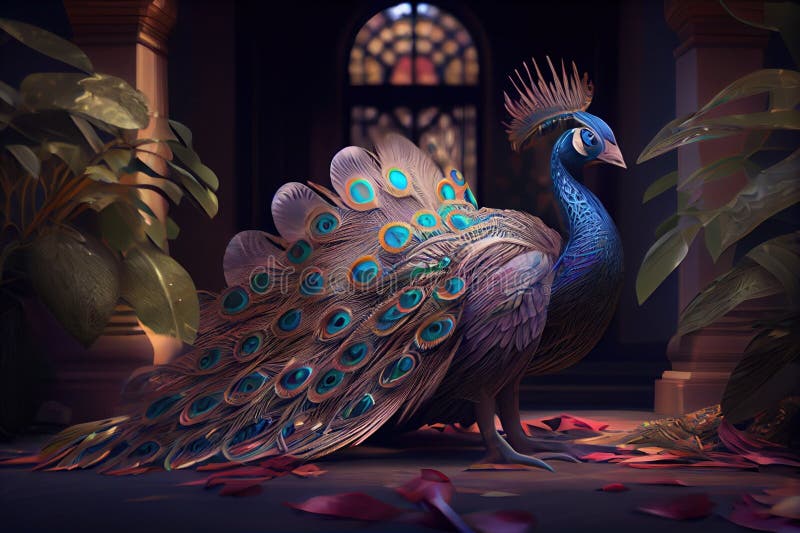 Avatar-Inspired Photorealistic Peacock Rendering, Made with Generative ...