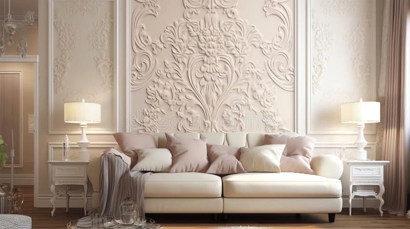 3D Home Wallpaper, Made with Generative AI Stock Illustration ...