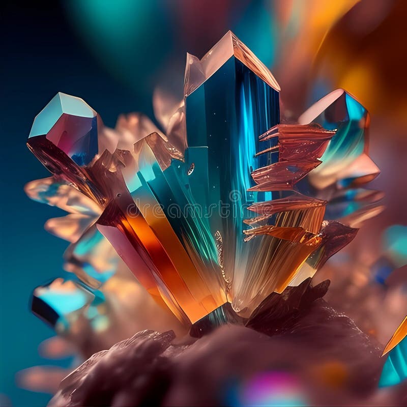 Crystal Beauty, Made with Generative AI Stock Image - Image of ...